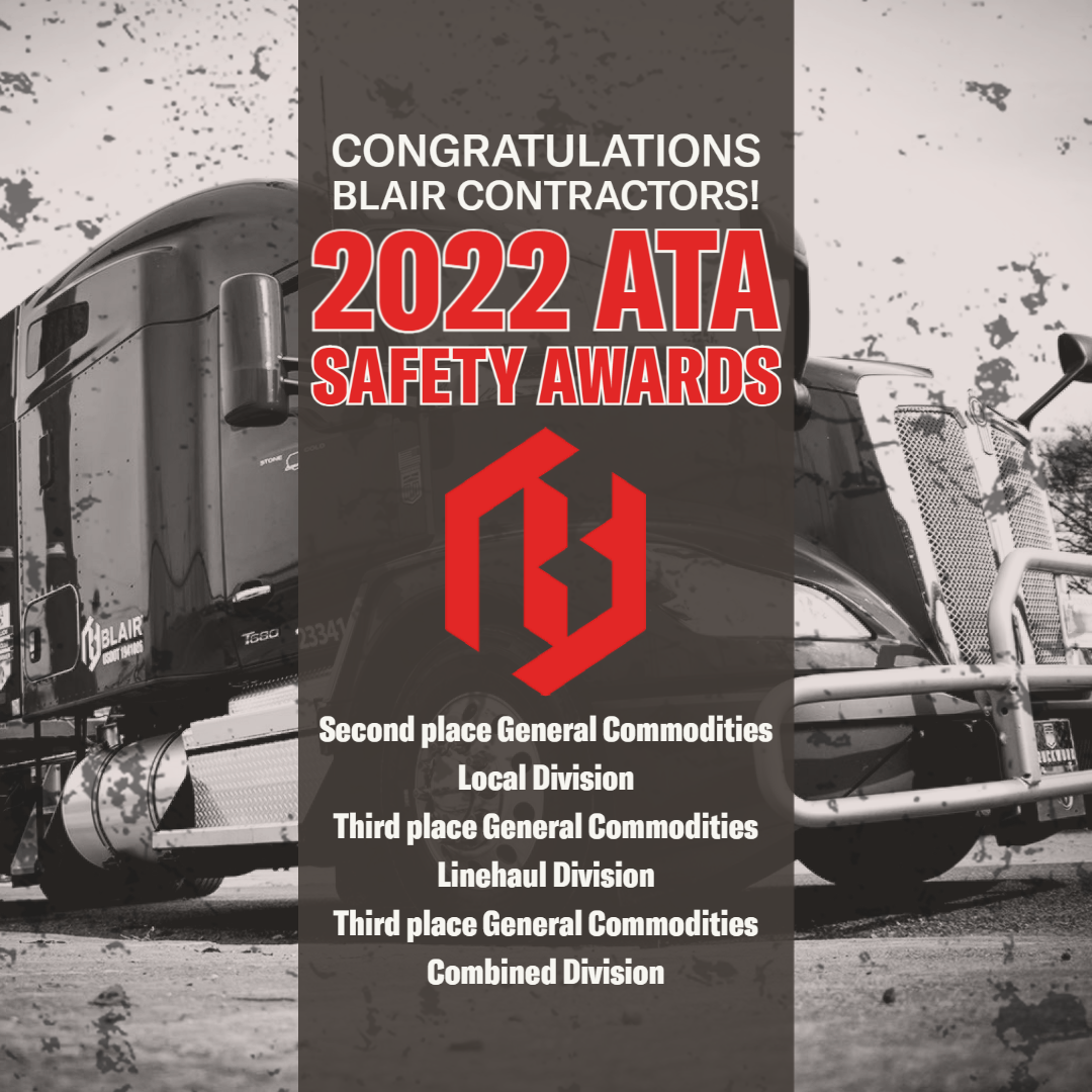 Blair wins Multiple ATA Safety Awards - Blair Logistics, Inc.