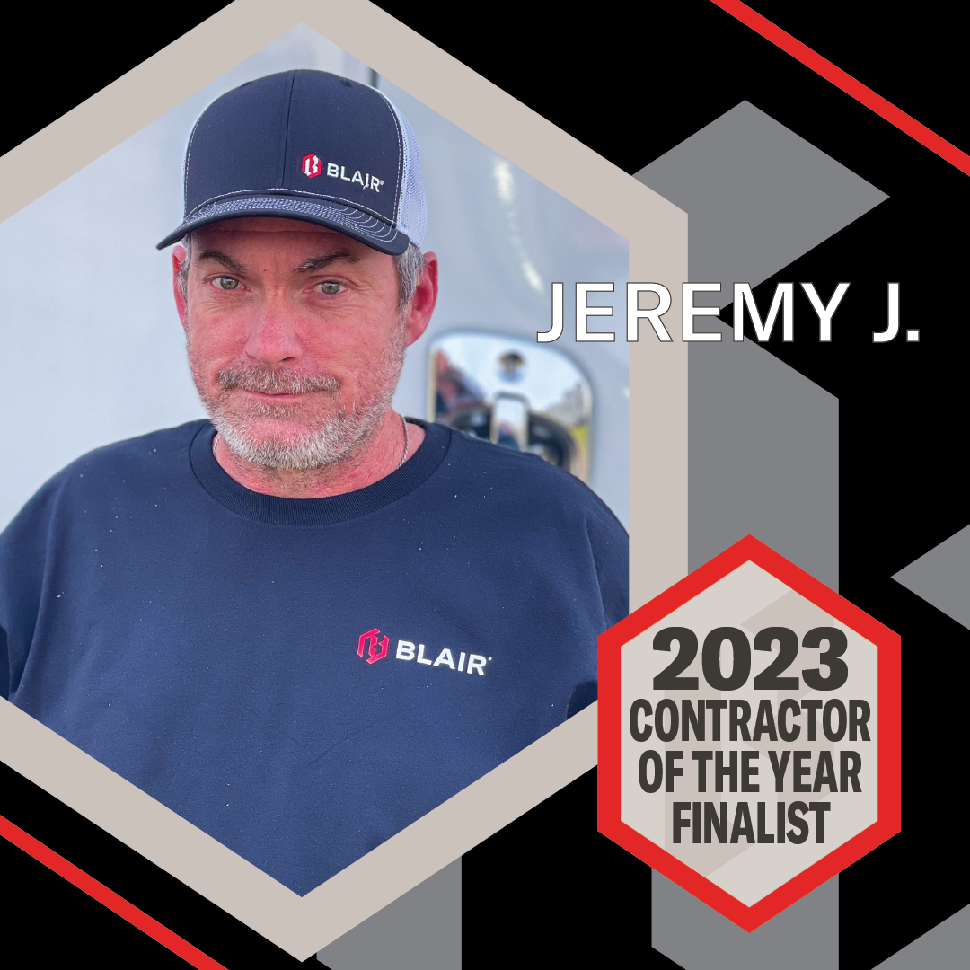 2023 Contractor of the Year Finalist, 1st Quarter Winner - Jeremy J ...