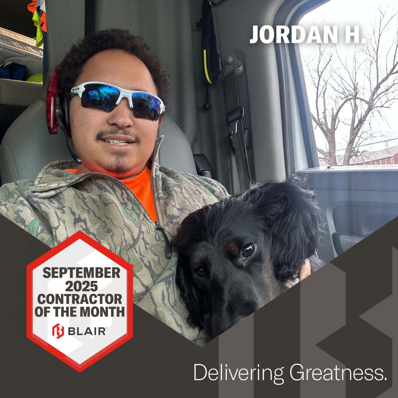 Congratulations to our September Contractor of the Month, Jordan H ...